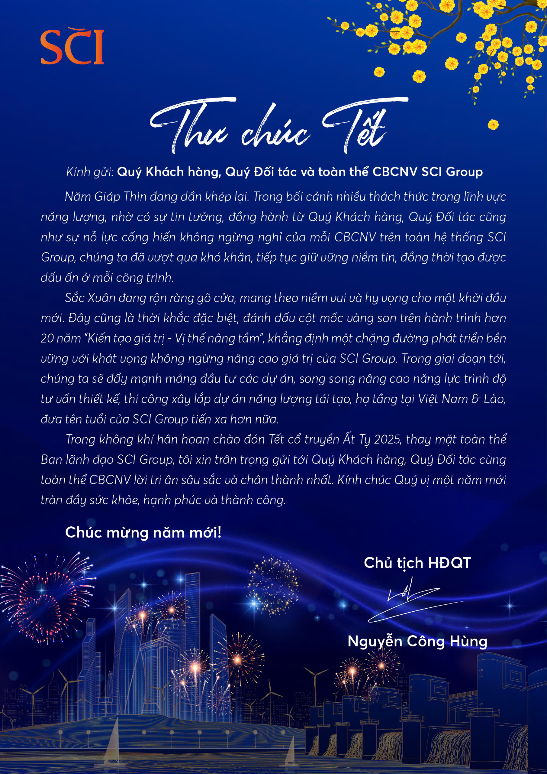 SCI GROUP | CHÚC MỪNG NĂM MỚI ẤT TỴ 2025